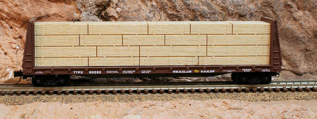 Bulkhead Flatcar covered wood loads? | TrainBoard.com - The Internet's ...